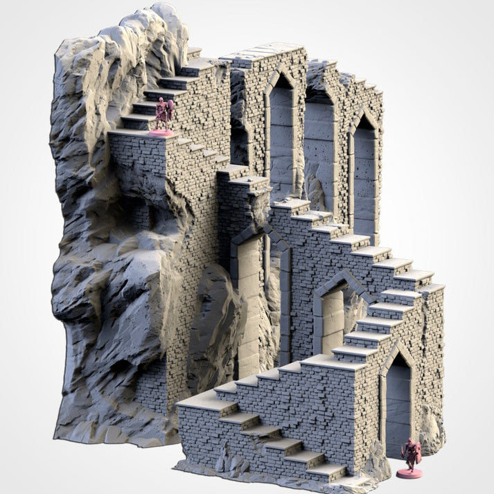 Dwarven Mines with Pillars | 3D Printed Fantasy Terrains – QP3D Wargames