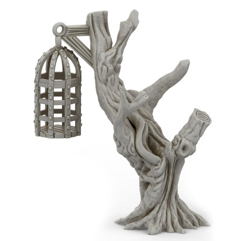 Gibbet on a tree | 3d Printed Fantasy Terrains – QP3D Wargames
