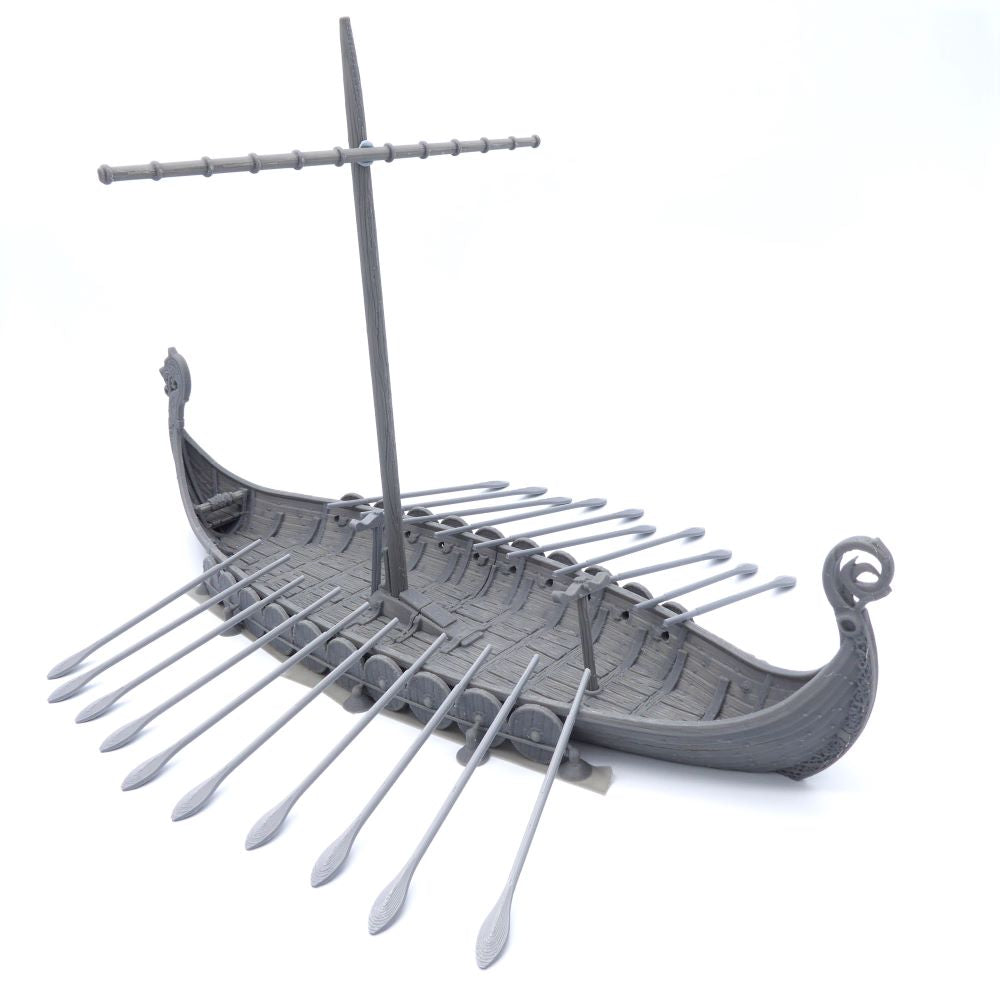 Drakkar Viking Longship – 28–32mm Tabletop Terrain | QP3D Wargames