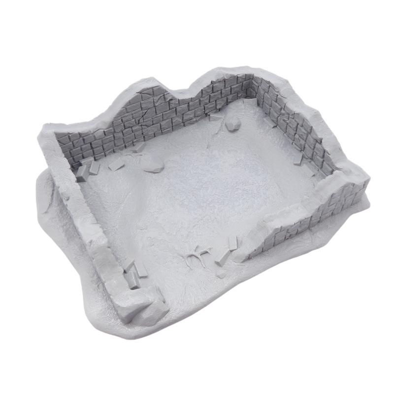 Ruined Norman House | 3D Printed Models – QP3D – QP3D Wargames