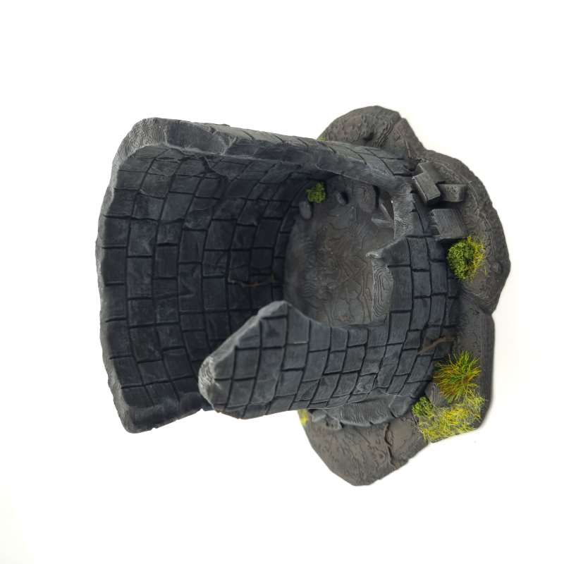 Ruined Round Stone Tower | 3D Printed Models – QP3D – QP3D Wargames