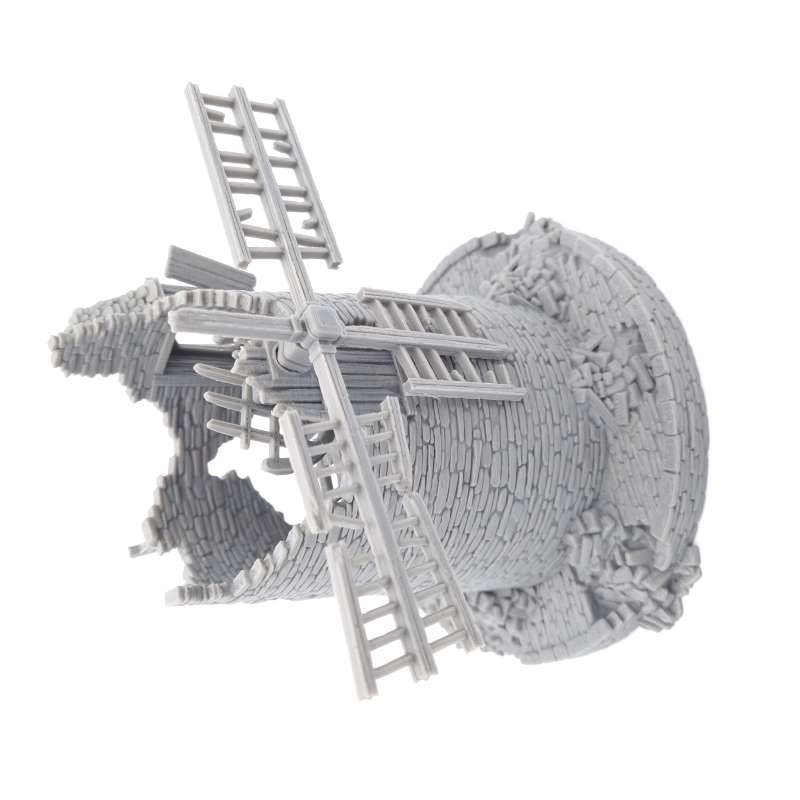 Ruined Stone Windmill – QP3D Wargames